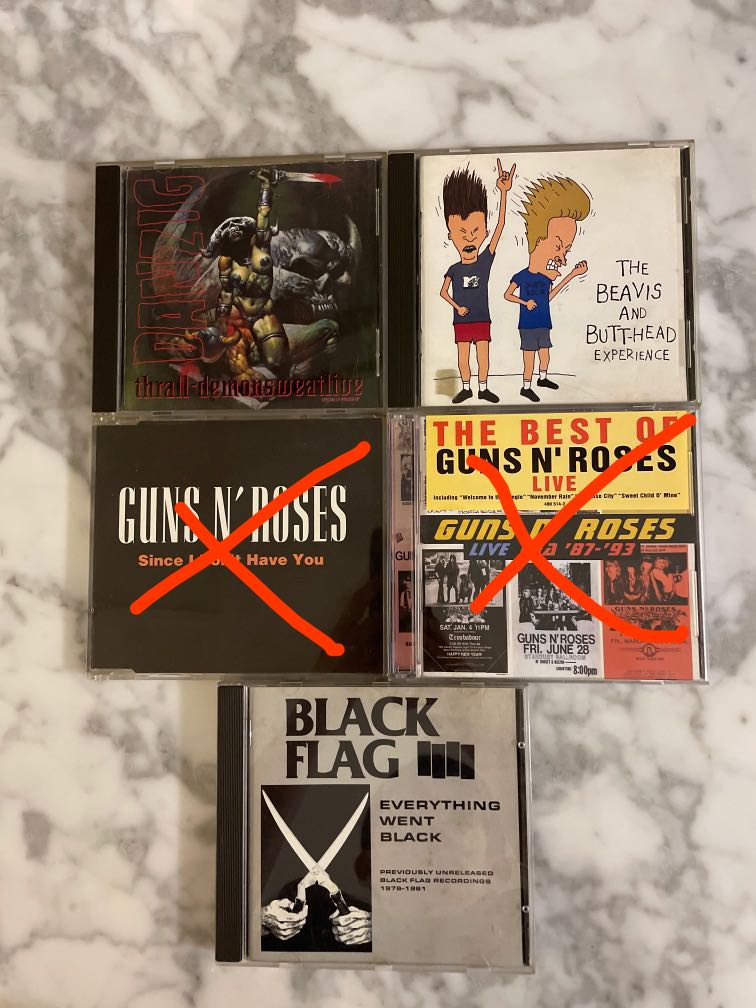Danzig. Beavis and Butthead. Guns n Roses. Black Flag, Hobbies & Toys ...