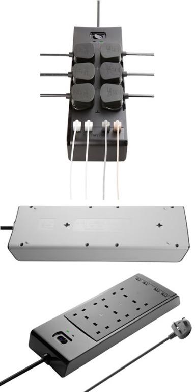 EXTENSION SOCKET TARGUS SURGE PROTECTOR 6-PLUGS WITH 4-USB 2M (APS11AP ...
