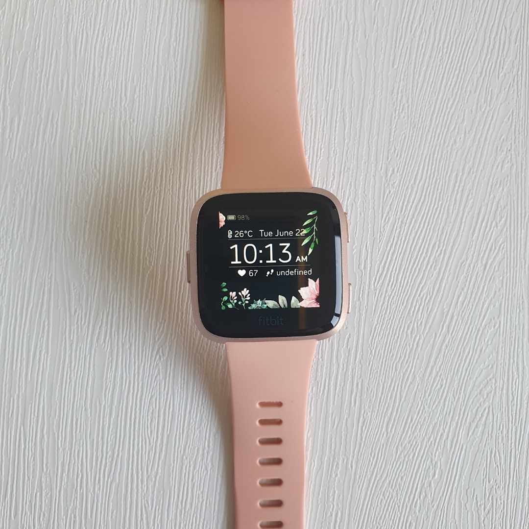 Fitbit Versa Pink Rose Gold Special Edition, Mobile Phones & Gadgets ...