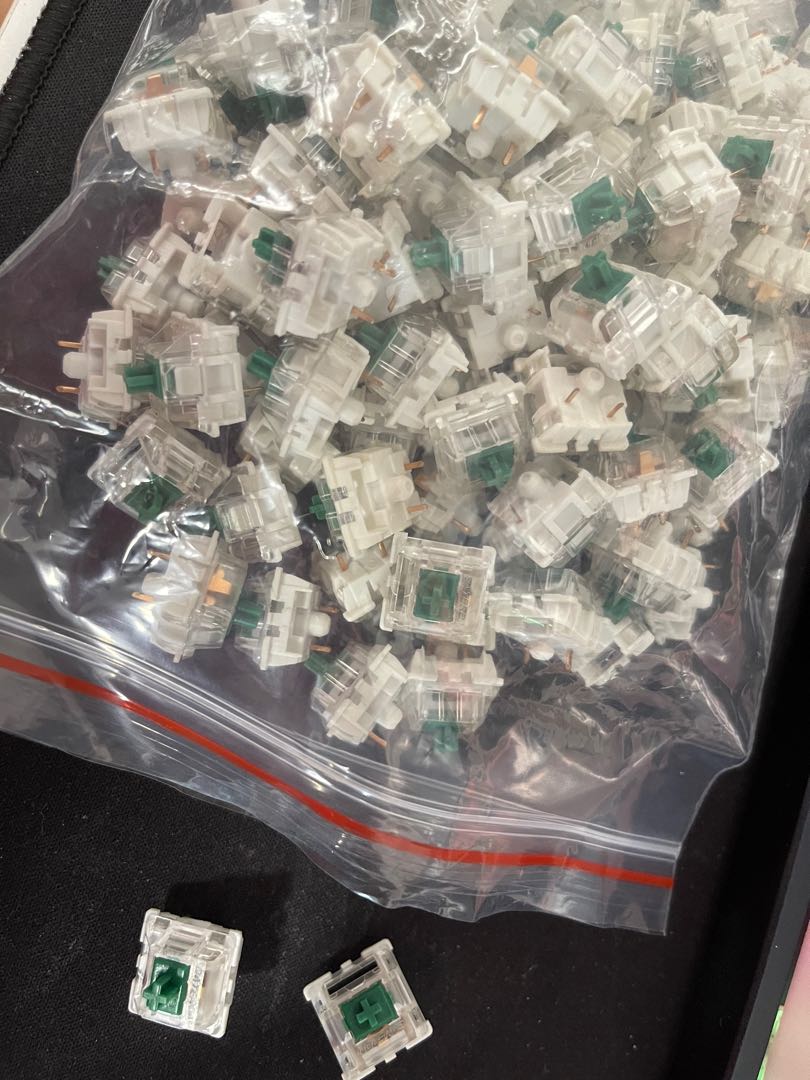 Gateron Green mechanical keyboard switches x120, Computers & Tech ...
