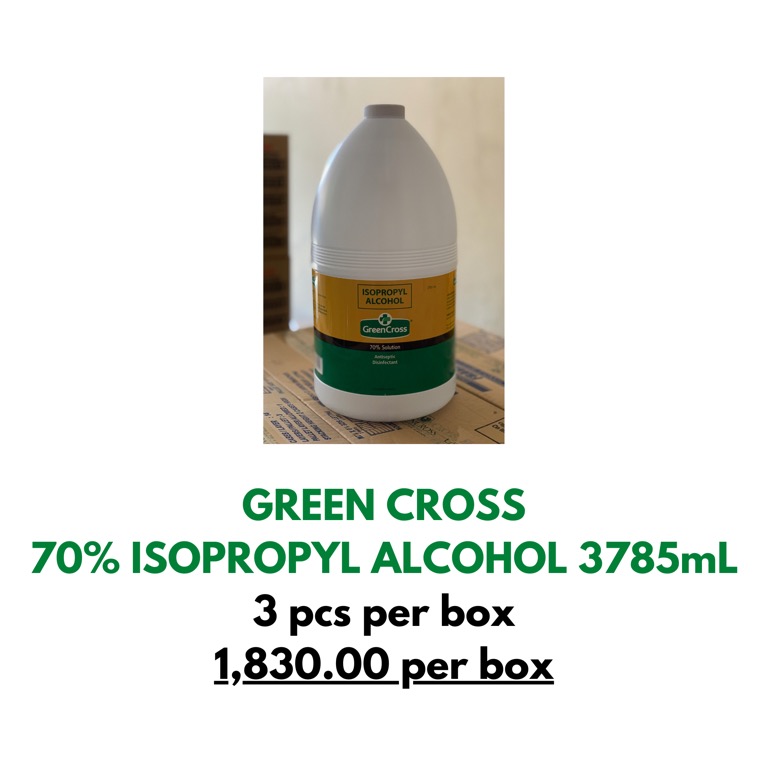 Green Cross Isopropyl Alcohol 3785ml (sold per case), Health ...