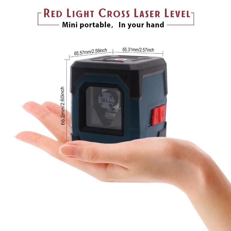 HANMATEK LV1G Laser Level Green Cross Line Laser with Measuring Range ...