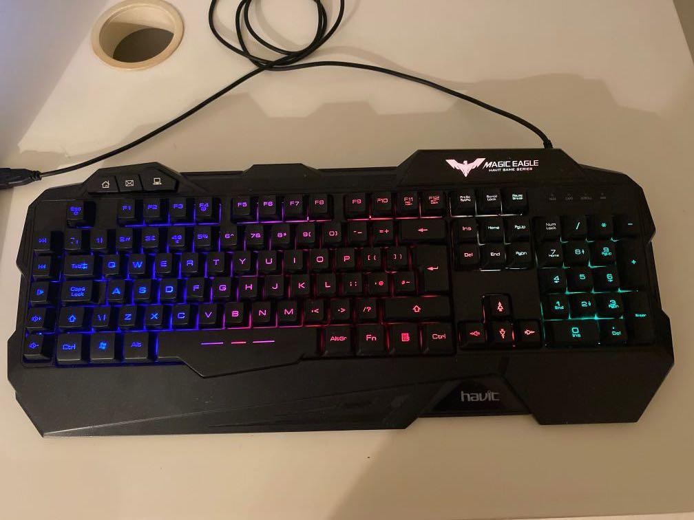 Havit Magic Eagle Gaming Keyboard, Computers & Tech, Parts ...