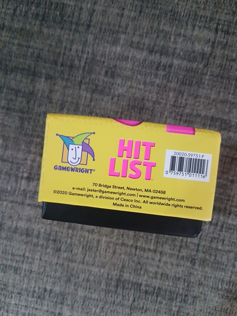 Hit list boardgame / card game / board game / party game, Hobbies ...