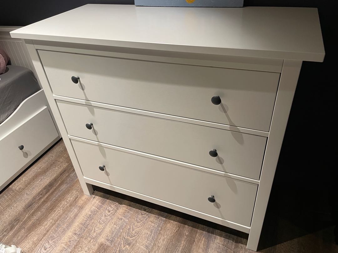 Ikea HEMNES Drawers of 3, Furniture & Home Living, Furniture, Shelves ...