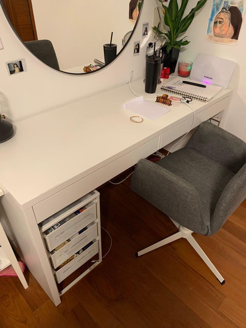 Ikea Study Table, Furniture & Home Living, Furniture, Tables & Sets on ...
