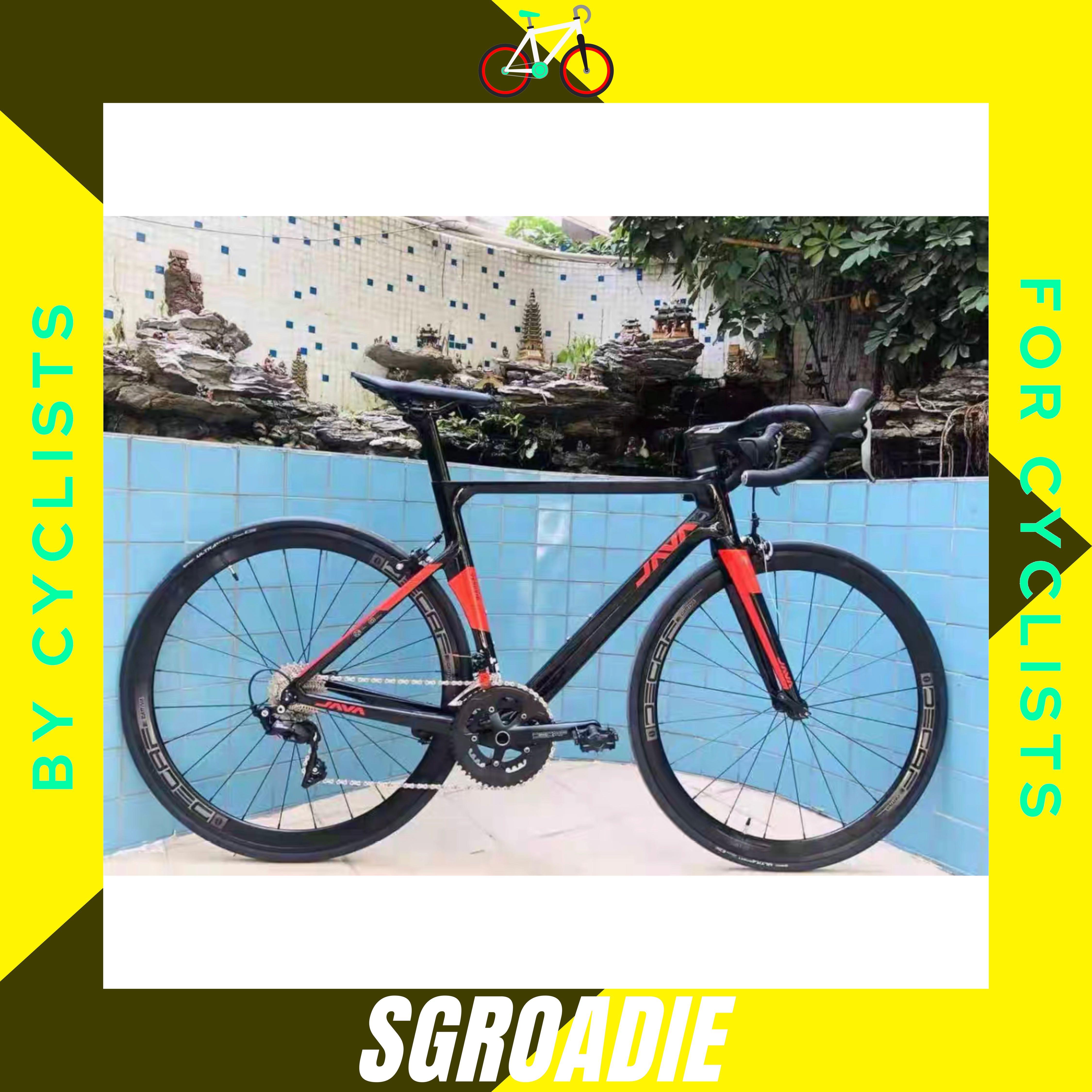 Java Vesuvio Integrated Carbon Bars Full Internal Routing Rim Brake ...