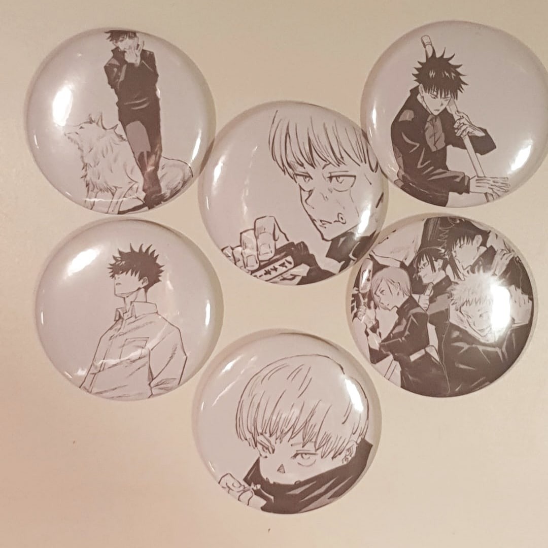 jujutsu kaisen jjk button badges, Hobbies & Toys, Memorabilia ...