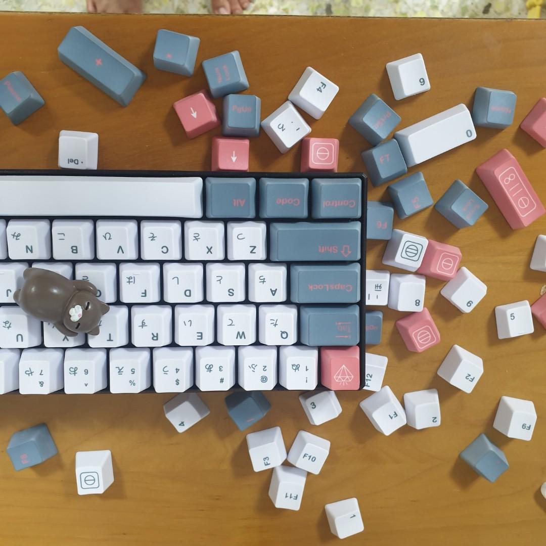 [Keycap] PBT Bento Themed Keycaps for Custom Mechanical Keyboards Blue ...