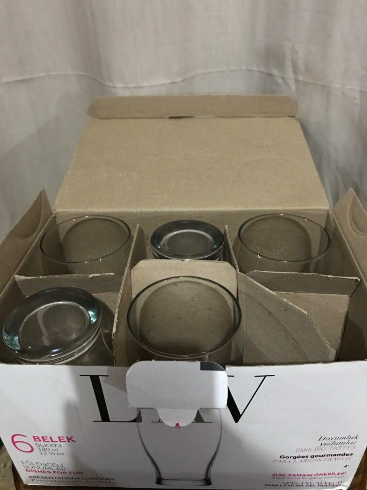 LAV dinner glass made in Turkey, Furniture & Home Living, Kitchenware ...