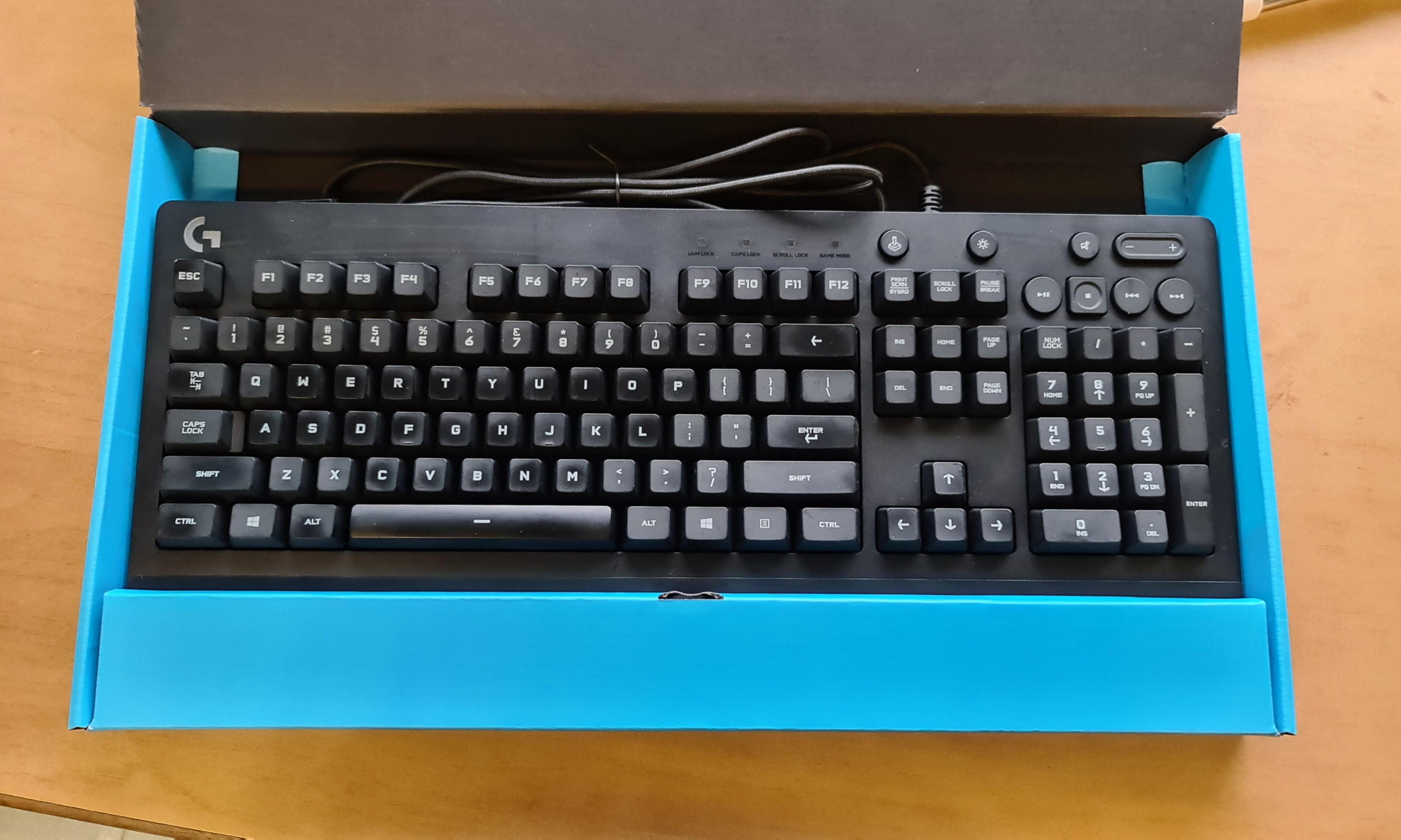 Logitech G Membrane Keyboard Computers Tech Parts Accessories Computer Keyboard On