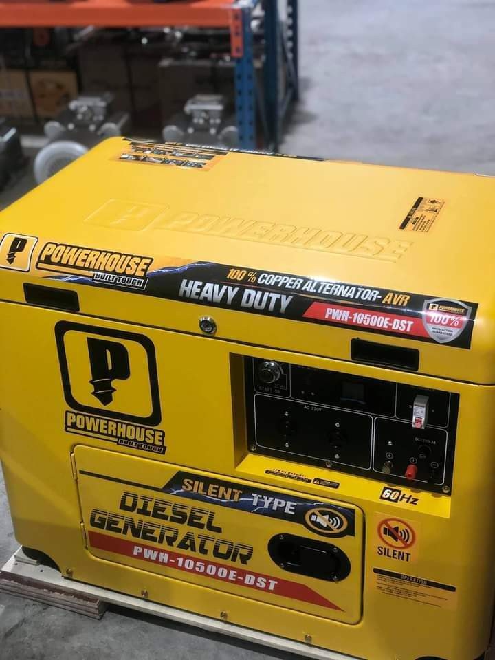 POWERHOUSE USA 9kva Diesel Silent Type Generator - PWH-10500E-DST ...