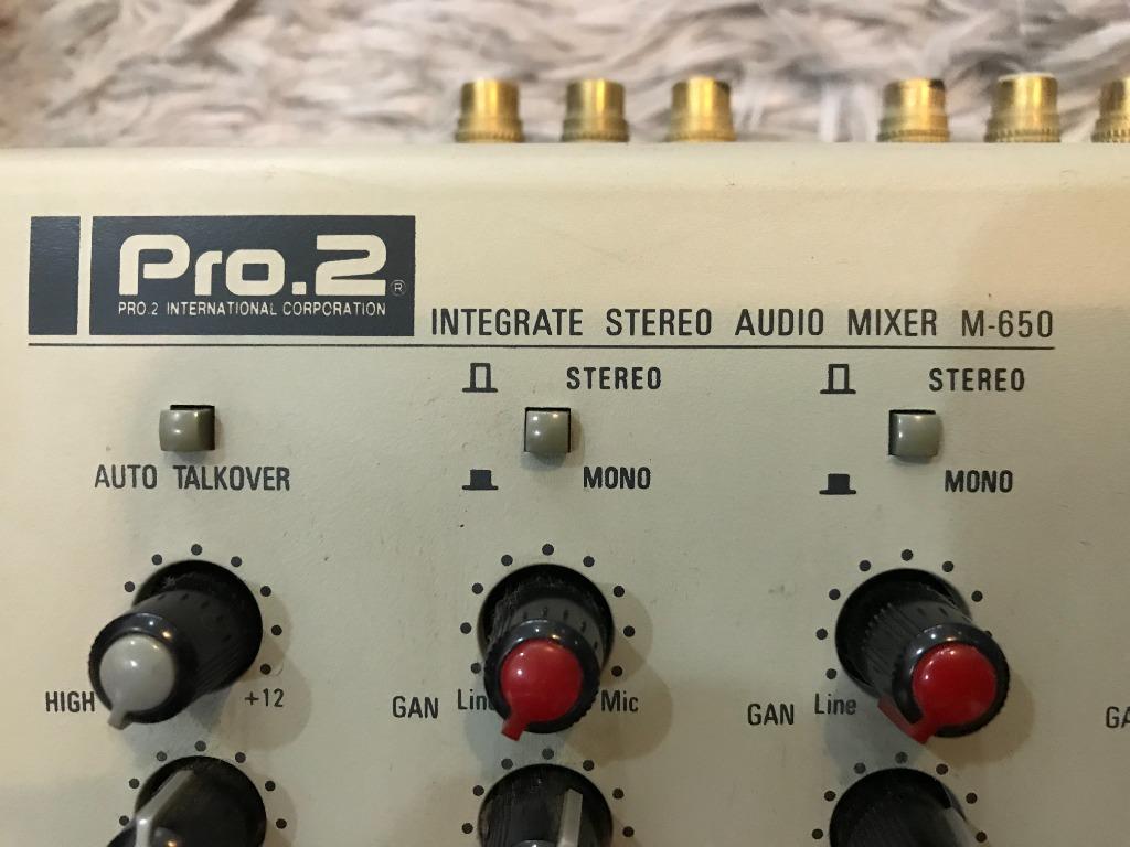Pro2 Integrated 6 Channel Mixer M-650, Audio, Other Audio Equipment on ...