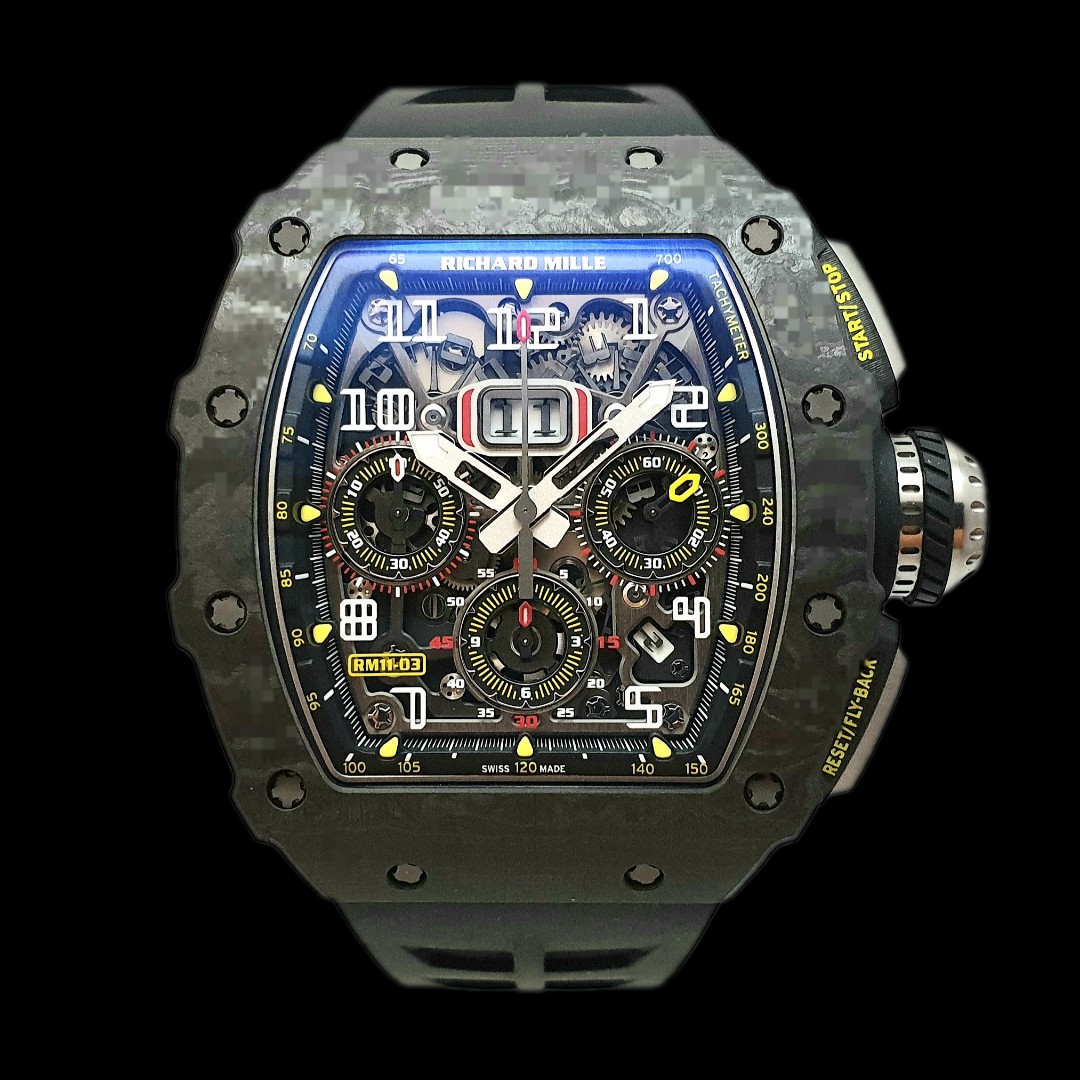 Richard Mille RM011-03 Chronograph Flyback in Black TPT Carbon Pre ...