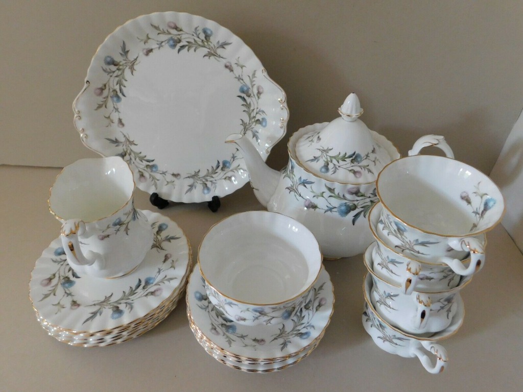 Royal Albert Brigadoon Tea set, Furniture & Home Living, Kitchenware ...