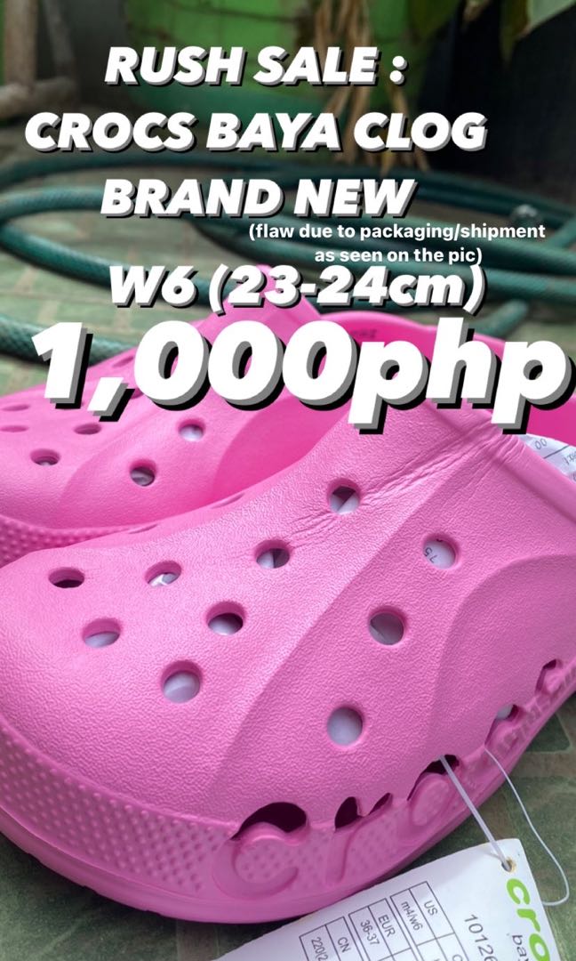 RUSH!!! CROCS BAYA CLOG W6, Women's Fashion, Footwear, Flats & Sandals ...