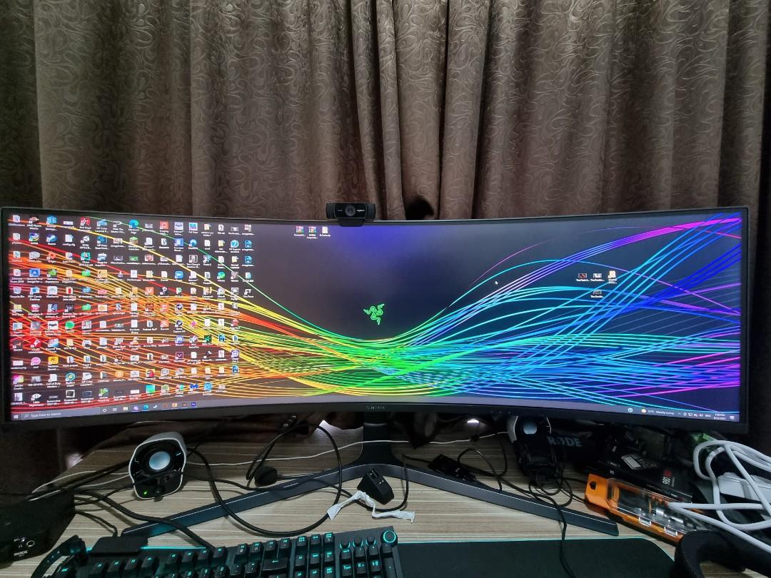 Samsung 49' CHG90 Super Ultrawide Gaming Monitor (144Hz, FHD, 3840x1080 ...