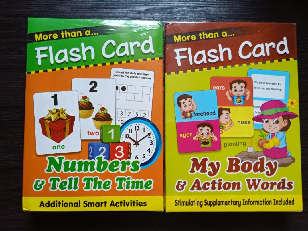 Two flash card sets (numbers and body), Hobbies & Toys, Books ...