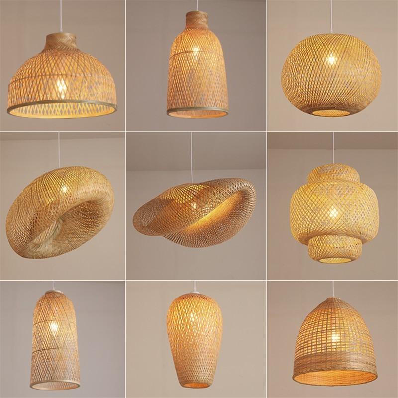 SKU:2028-Rattan lights bali style, Furniture & Home Living, Lighting ...
