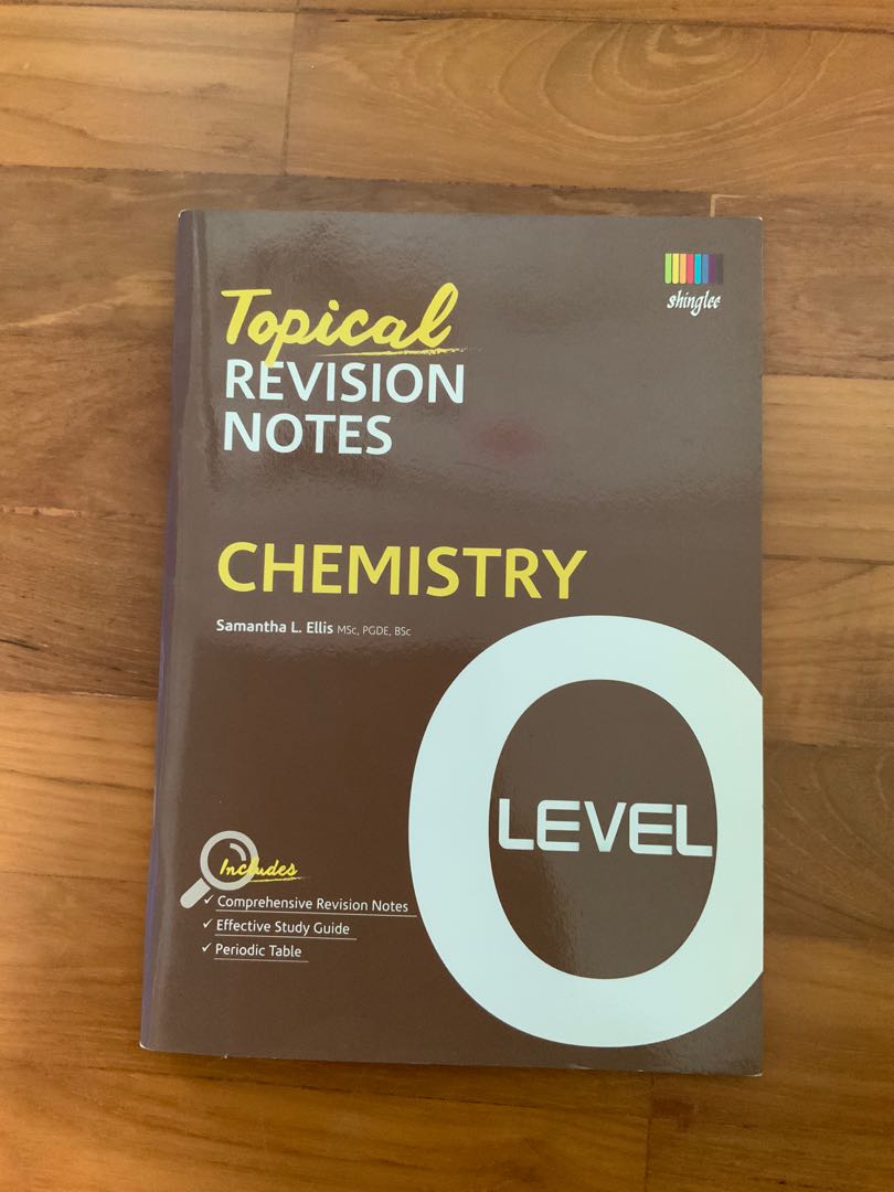 Topical Revision Notes O Level Chemistry, Everything Else on Carousell