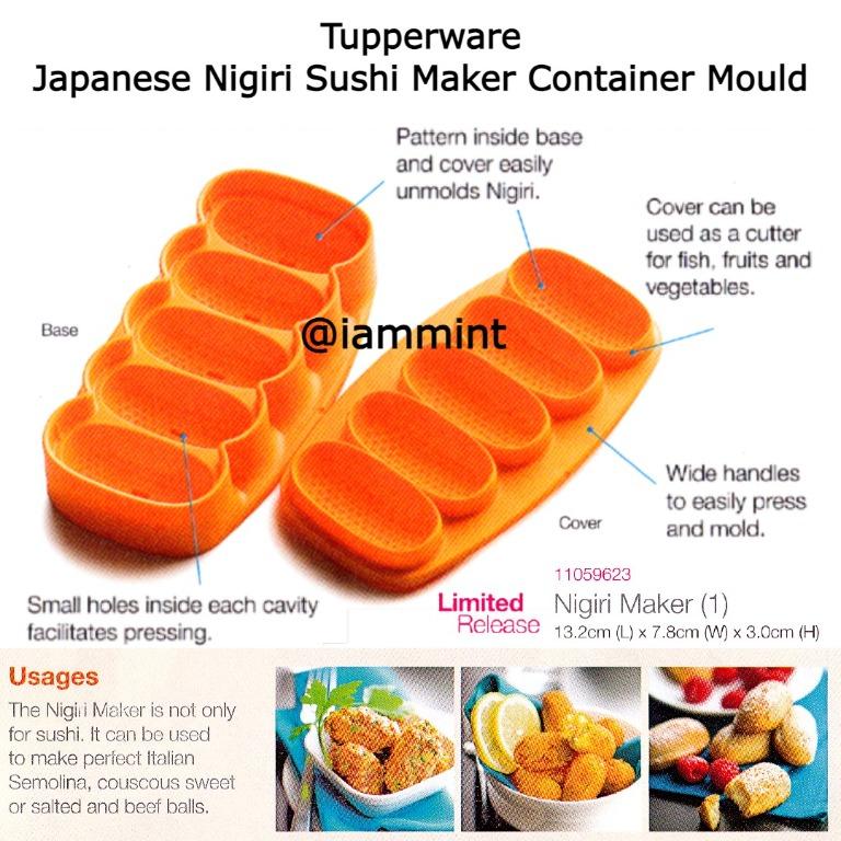 Tupperware Japanese Nigiri Sushi Maker Container Mould, Furniture ...