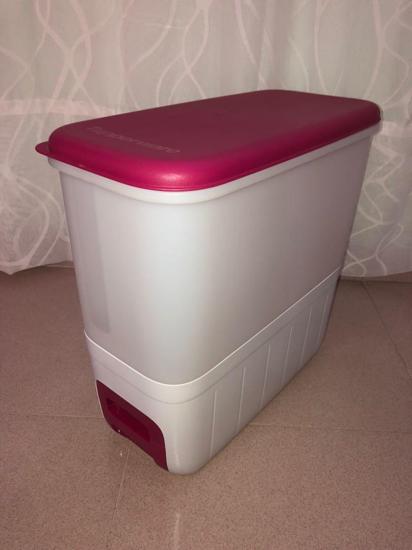 Tupperware Smart Rice Dispenser (10kg), Furniture & Home Living ...