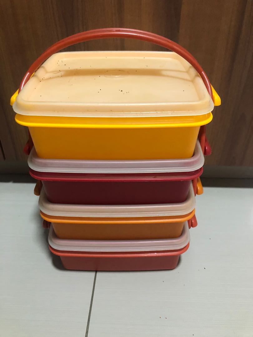 Tupperware Square Containers, Furniture & Home Living, Kitchenware ...