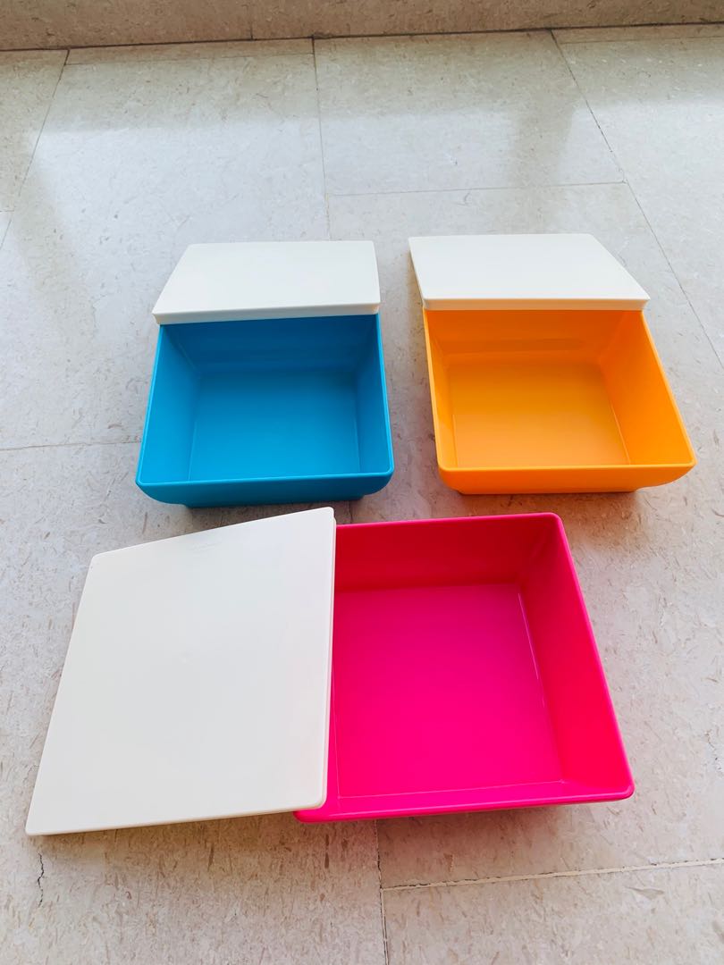 Tupperware Zen airtight square containers, Furniture & Home Living ...