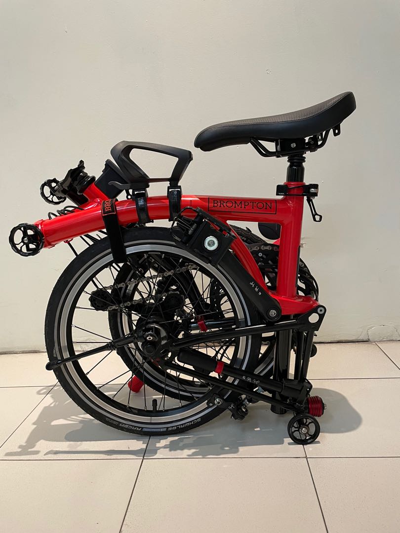2021 Brompton M6L Rocket Red / Black Edition with upgrades, Sports ...
