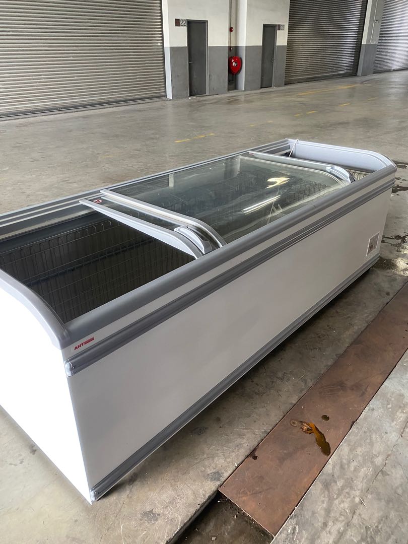 8 Ft Chest Freezer/Ice Cream Freezer/Sliding Glass Door Freezer, TV ...