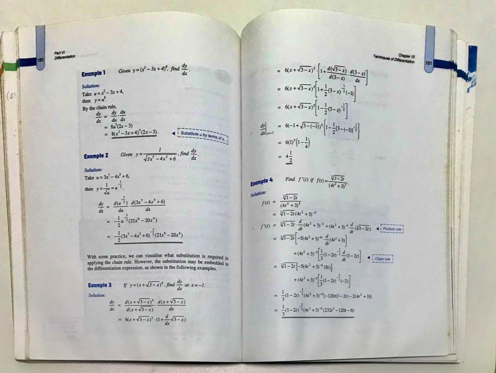 絶版 舊制 HKCEE 附加數學 New Way Additional Mathematics Bk 1 and 2, 興趣及遊戲, 書本 ...