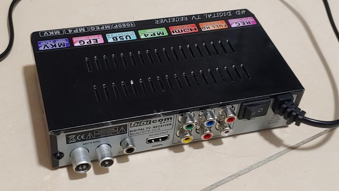 高清數碼電視接收器 HD DIGITAL TV RECEIVER, 家庭電器, 電視 & 其他娛樂, 串流媒體及集線器 - Carousell