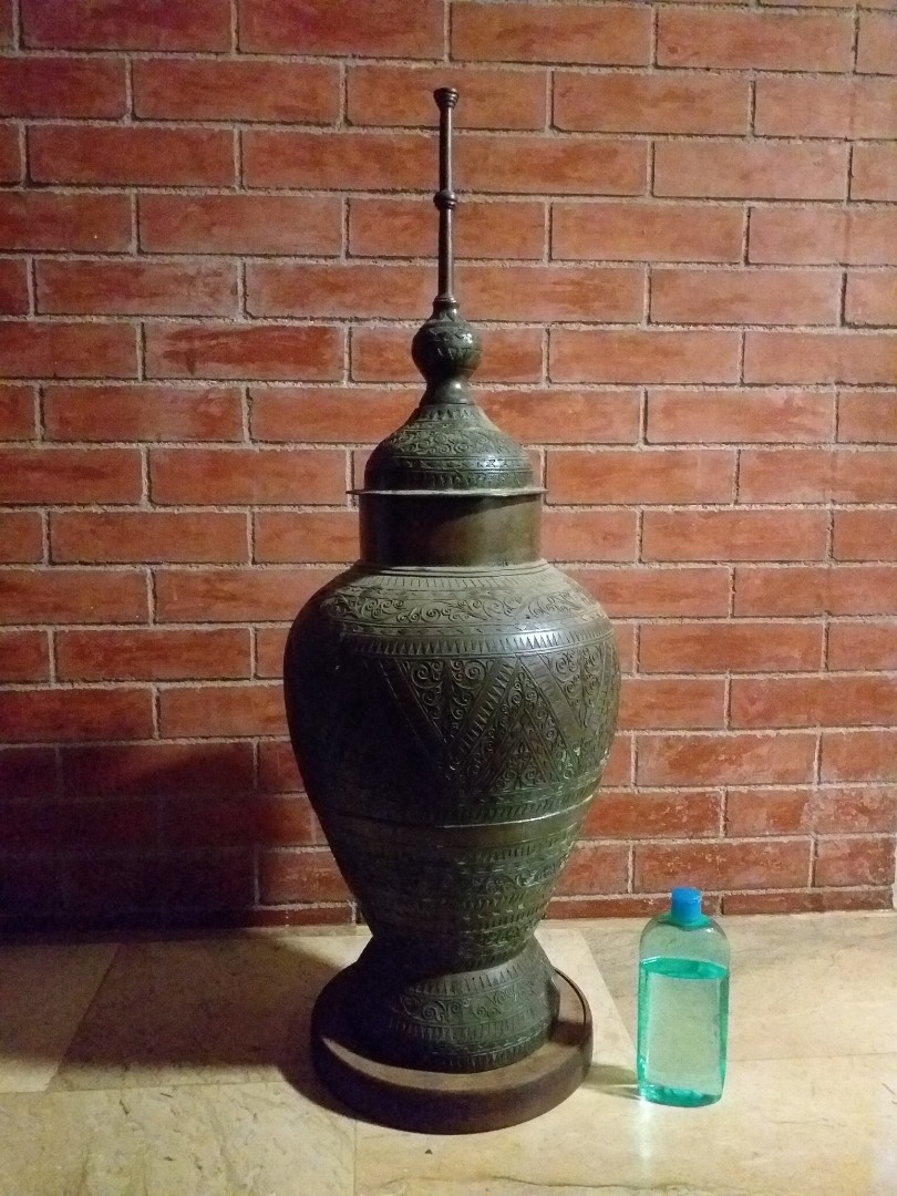 Antique Gadur Brass Gador Jar Vase Display Art Deco Vintage Maranao ...