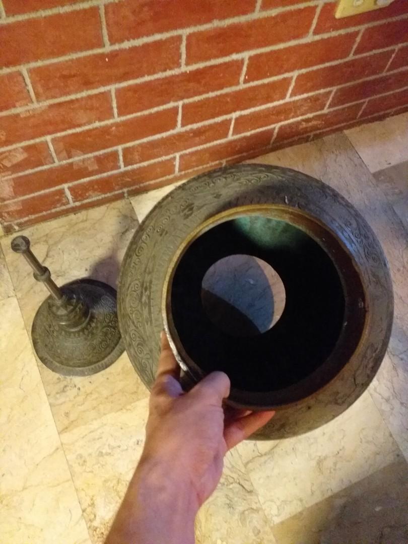 Antique Gadur Brass Gador Jar Vase Display Art Deco Vintage Maranao ...