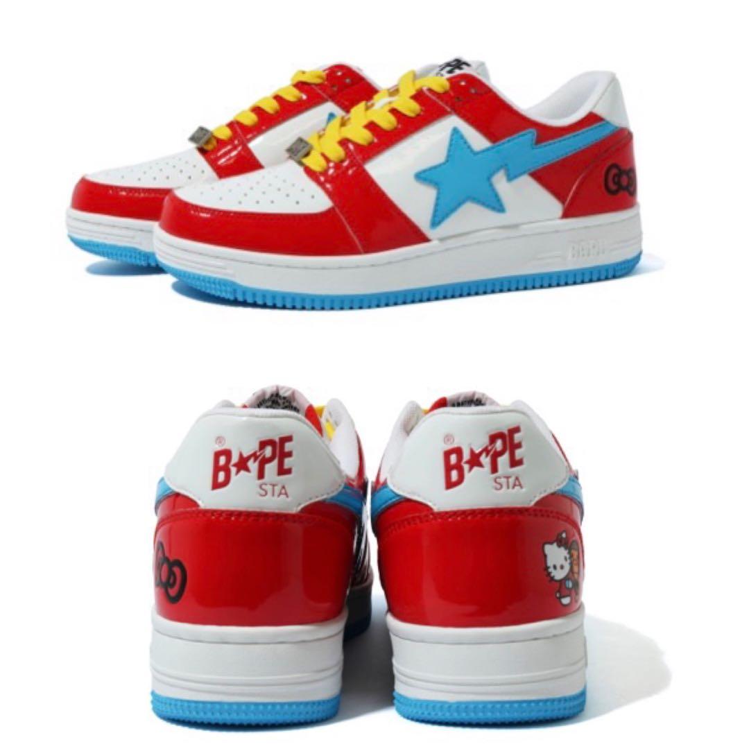 Bape baby milo x hello kitty bape sta low, Men's Fashion, Footwear ...