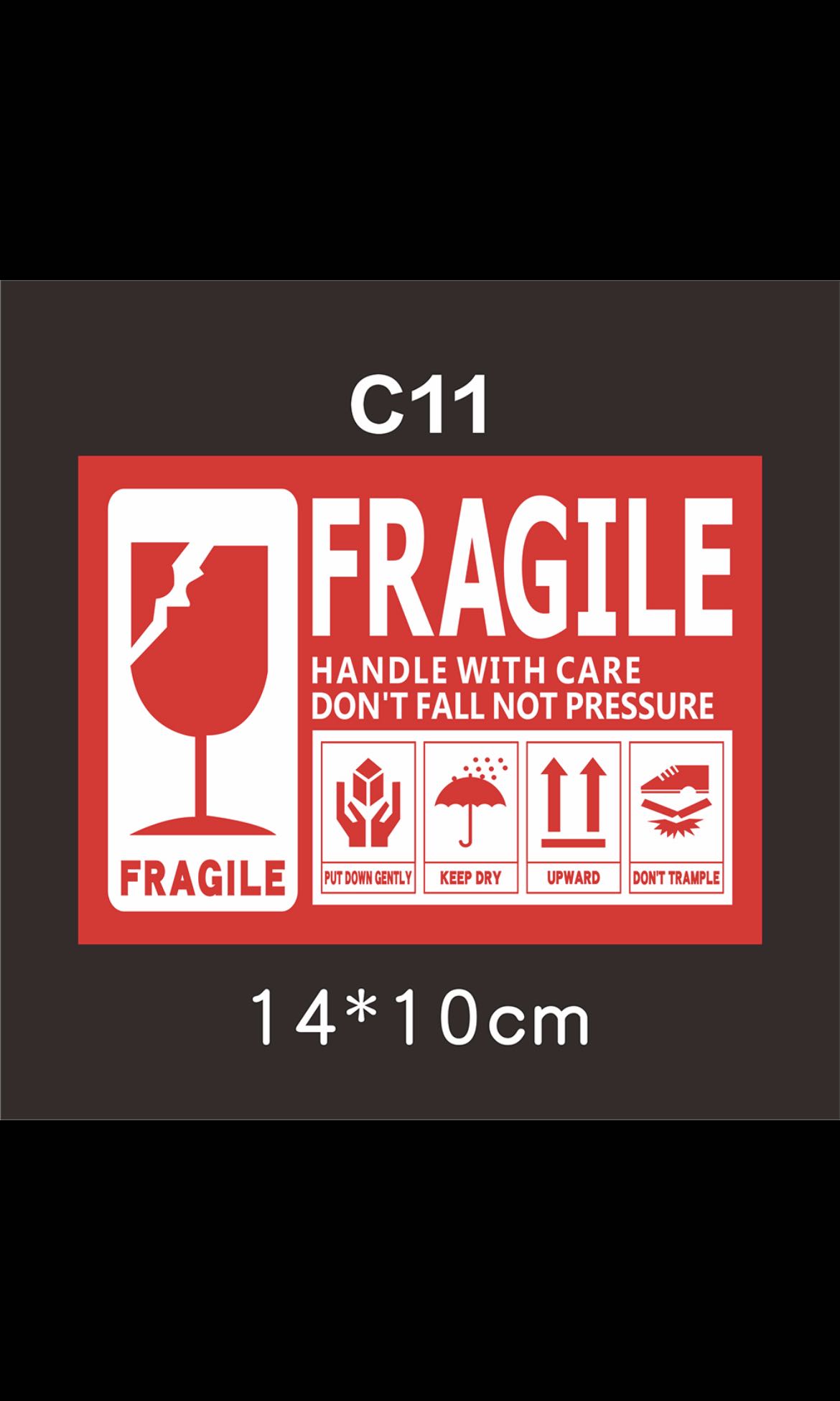 BIG FRAGILE Sticker (14cm x 10cm), Hobbies & Toys, Stationery & Craft ...