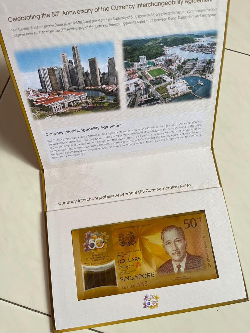 Brunei Singapore commemorative notes, Hobbies & Toys, Memorabilia ...