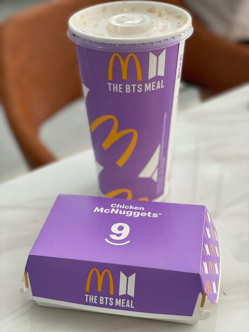 BTS McDonald’s Empty Cup & Empty Nugget Box, Hobbies & Toys ...