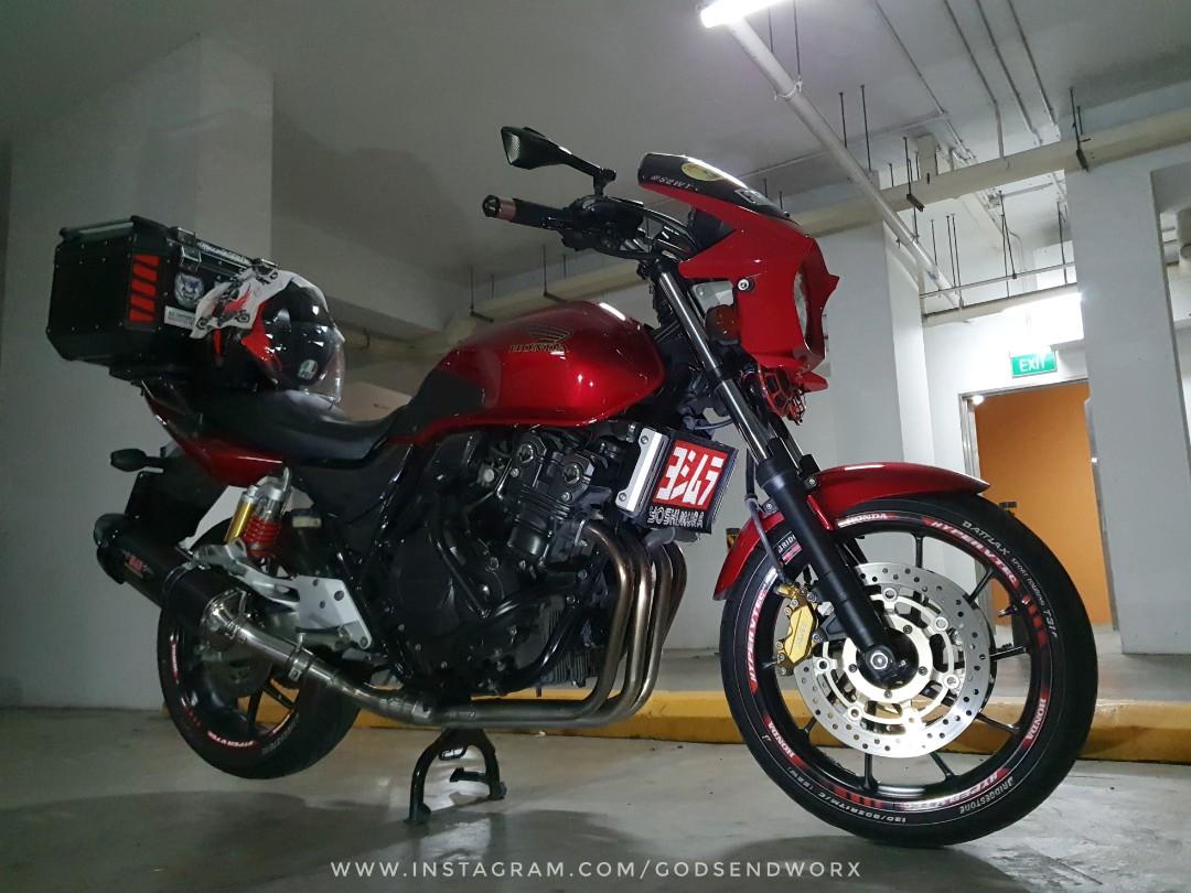 CB400 Revo Radiator guard by Godsendworx - Yoshimura logo - 202106 ...
