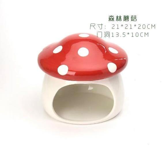 Niteangel Ceramic Hamster Habitat Hideout (Mushroom-Shaped) | atelier ...
