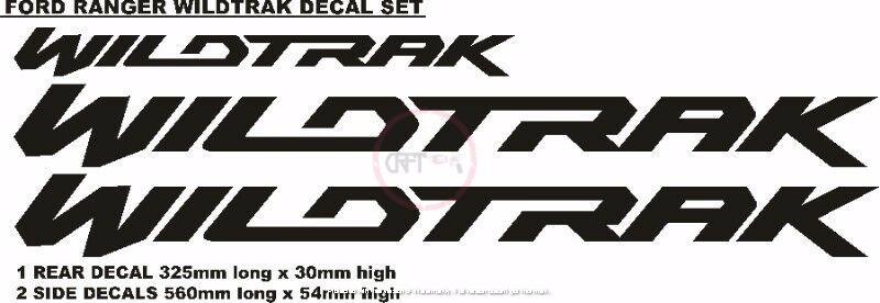 CFS68 High Quality Ford Ranger Raptor Wildtrak Logo Sticker Stiker ...