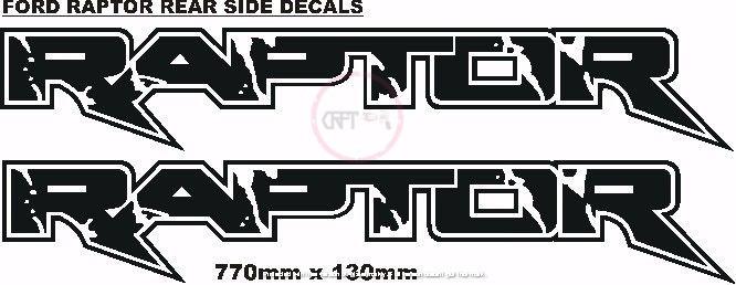 CFS68 High Quality Ford Ranger Raptor Wildtrak Logo Sticker Stiker ...