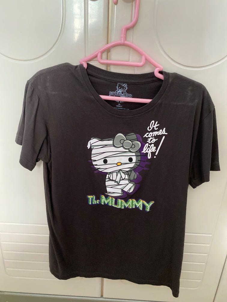 Dark Grey USS Hello Kitty Top, Women's Fashion, Tops, Shirts on Carousell