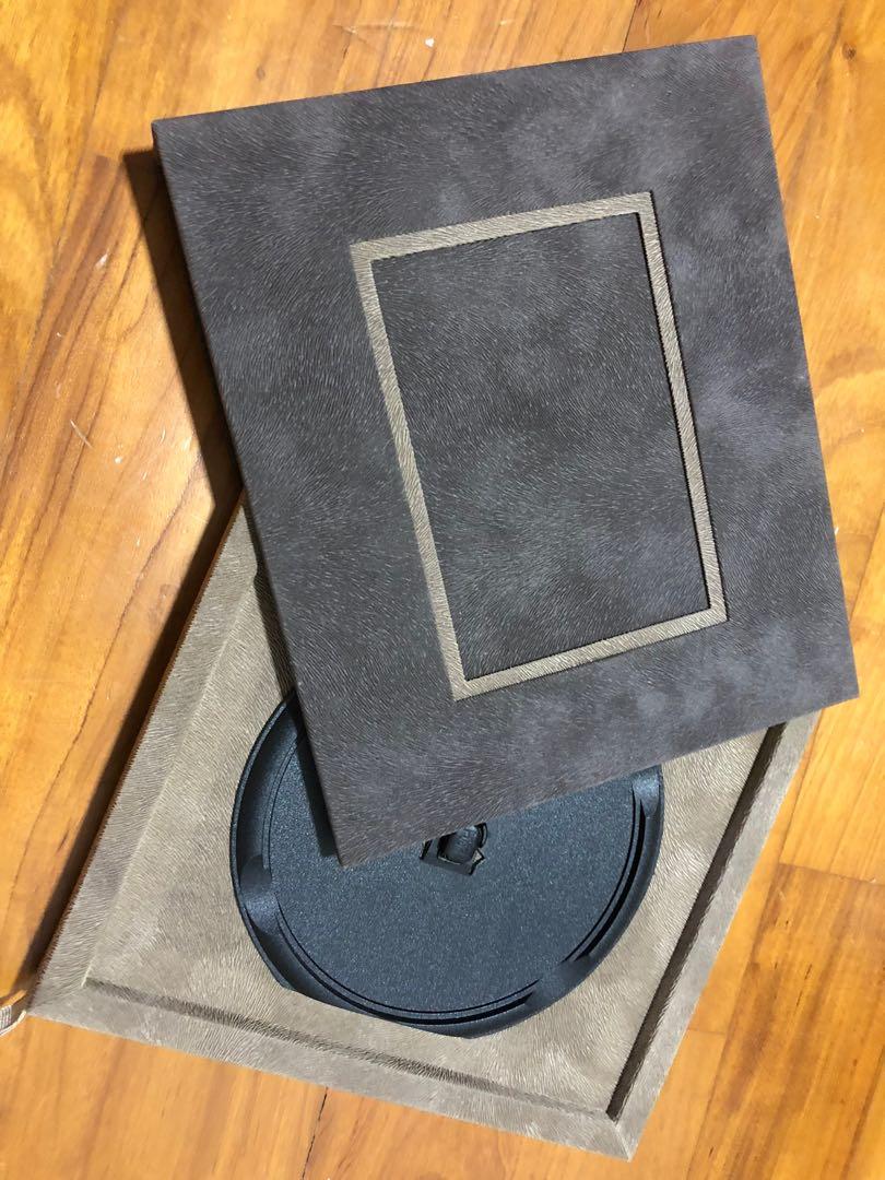 Double sided z brown CD or DVD cover with space to insert rectangle ...