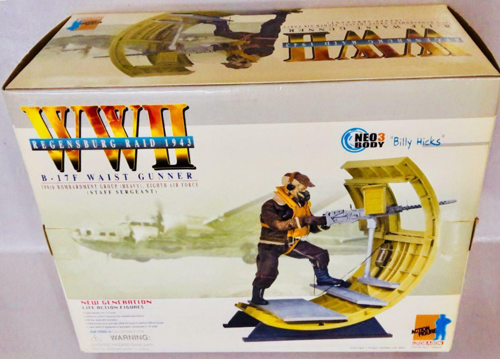 DRAGON 1/6 WWII 70433 B-17F WAIST GUNNER " BILLY HICKS " - HUGE & RARE ...