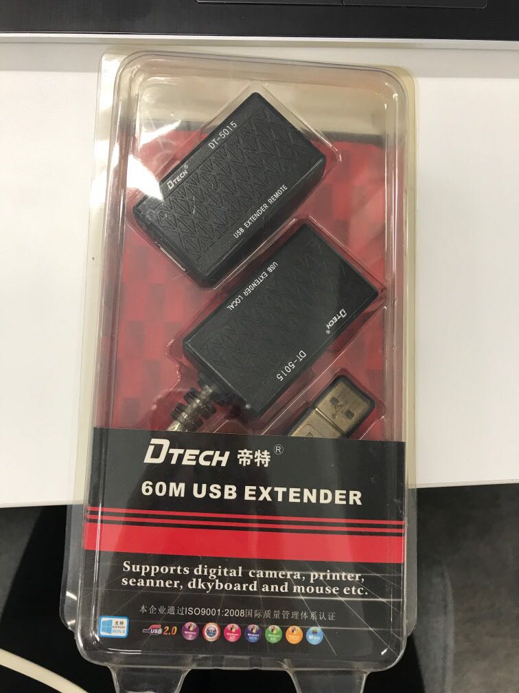 DTech 60m USB Extender, 電腦＆科技, 電腦周邊及配件, Wifi及上網相關產品 - Carousell