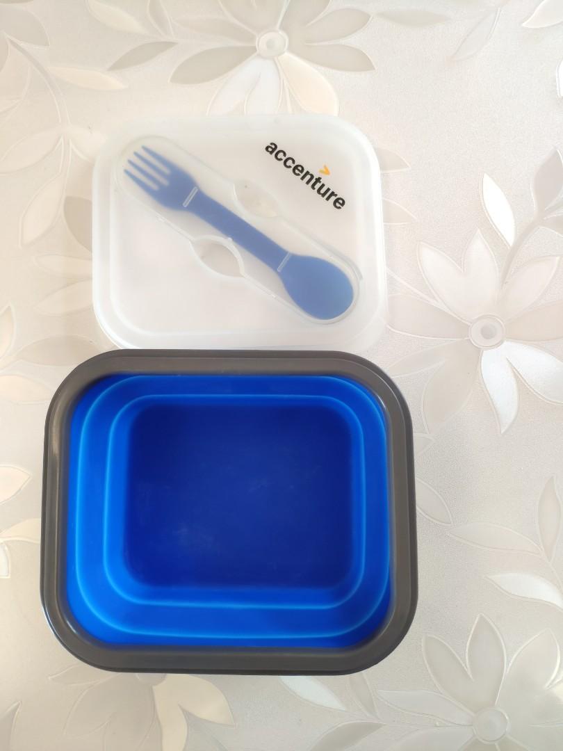 Foldable snack box 可摺疊膠食物盒, 傢俬＆家居, 廚具和餐具, 食物整理及儲存 - Carousell