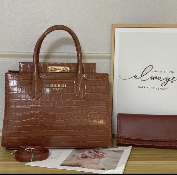 Gerui Paris 2-in 1 big bag, 女裝, 手袋及銀包, 多用途袋 - Carousell