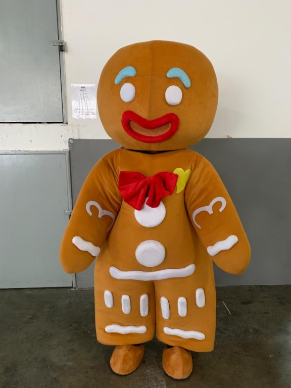 GINGERBREAD MAN MASCOT COSTUME, Luxury, Apparel on Carousell