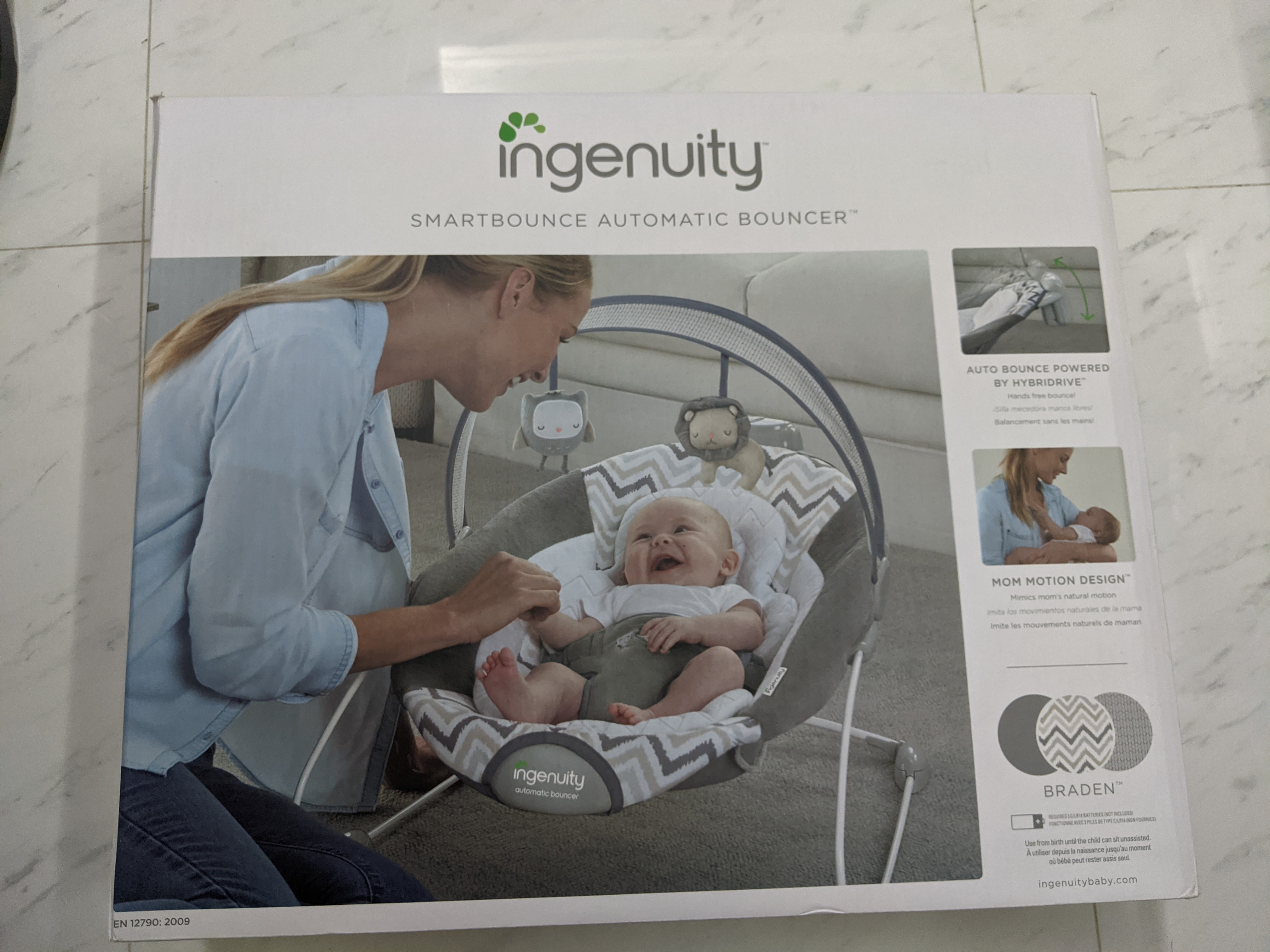 Ingenuity SmartBounce Automatic Bouncer - Braden, Babies & Kids, Infant ...